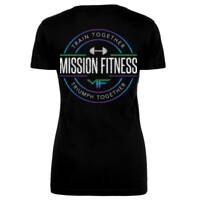 FULL COLOR CIRCLE BADGE - WOMEN'S FITTED T-SHIRT - $W3H8KP$
